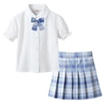 ATOGUTA 2 Piece Skirt Sets for Girls Summer Button Down Shirts and ...