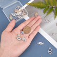 Alloy Links with Rhinestone and Enamel Mixed Shapes Mixed Color 13.5 ...