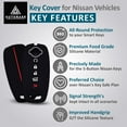 Autobase Silicone Key Fob Cover for 2023 2024 2025 Nissan Rogue ...