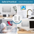 Toolless Install Under Desk Computer Stand Wall Mountable Acrylic ...