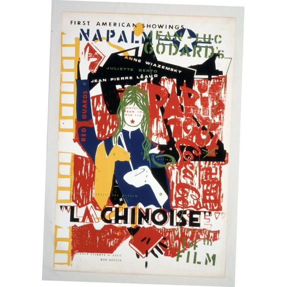 China La Chinoise Poster 24In x36In Art Poster 24x36 Multi-Color Square ...
