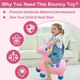 Bouncy Horse Toys for Toddlers 2-4, Inflatable Hopping Toy, Outdoor ...