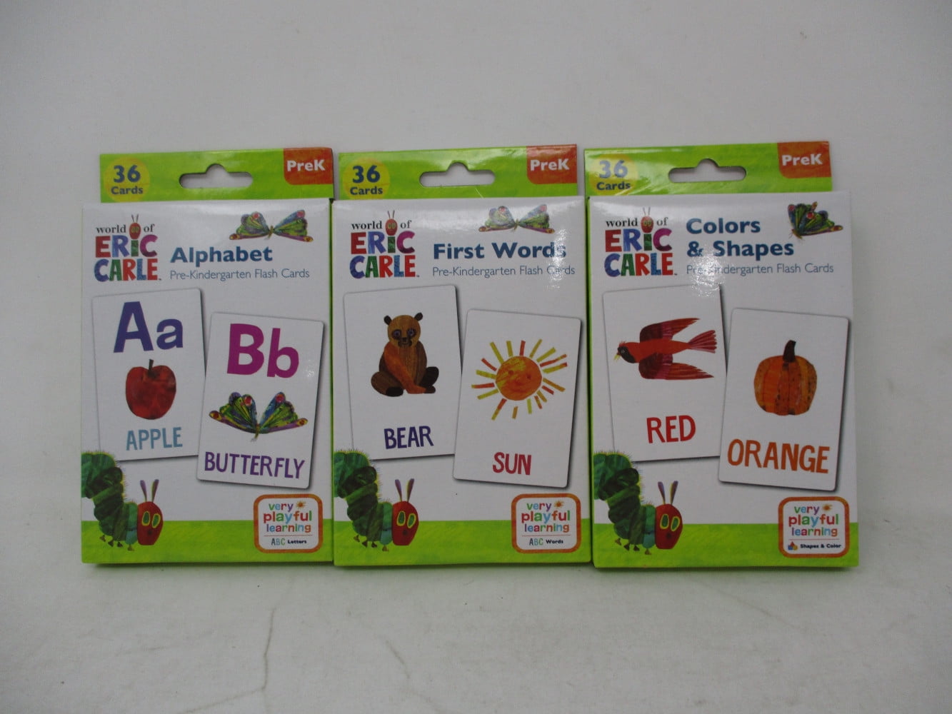 World of Eric Carle Pre-Kindergarten Flash Cards 3 Pack (Alphabet ...