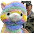 Large Stuffed Llama Rainbow Color Fully Stuffed & Ready to Hug - Large ...
