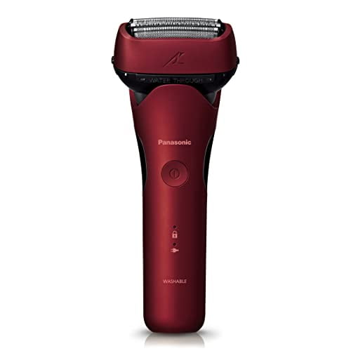 Panasonic men's shaver Ramdash 3-blade red ES-LT4P-R that can be shaved ...