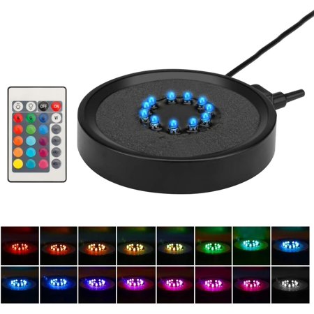 Aqu rium ubble Light LED ish T nk ubbler Light, Remote Controlled Aqu riums Air Stone Disk L mp ...