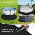 15/18/24 Ft Round Above Ground Pool Liners, Geotextile Material ...