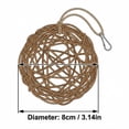 3 Inch Natural Rattan Ball Hanging Interactive Chewing Nest Bird ...