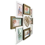 Mainstays Rustic Heart String 8-Opening Collage Picture Frame 20x18 ...