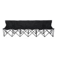 Ozark Trail 6 Seat Team Folding Bench, Black, Use at Sporting Events ...