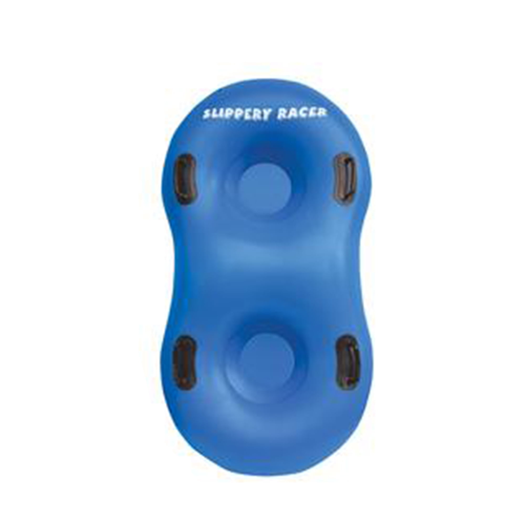 Slippery Racer AirDual Inflatable Snow Tube Sled for 2 Riders, Blue ...