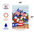 Toland Home Garden Patriotic Pansies House Flag - Walmart.com