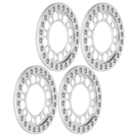 RC Wheel Rim Ring, 4pcs Aluminum Alloy CNC Matching 1.9 Beadlock Rings ...