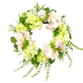 COM1950s Artificial Wreath, Hydrangea Wreath for Home Decor, Wedding ...