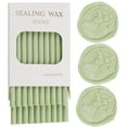 60pcs Glue Gun Wax Seal Sticks for Letter Sealing (Vanilla Green ...