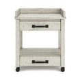 Signature Design by Ashley Carynhurst Printer Stand, Whitewash Modern ...