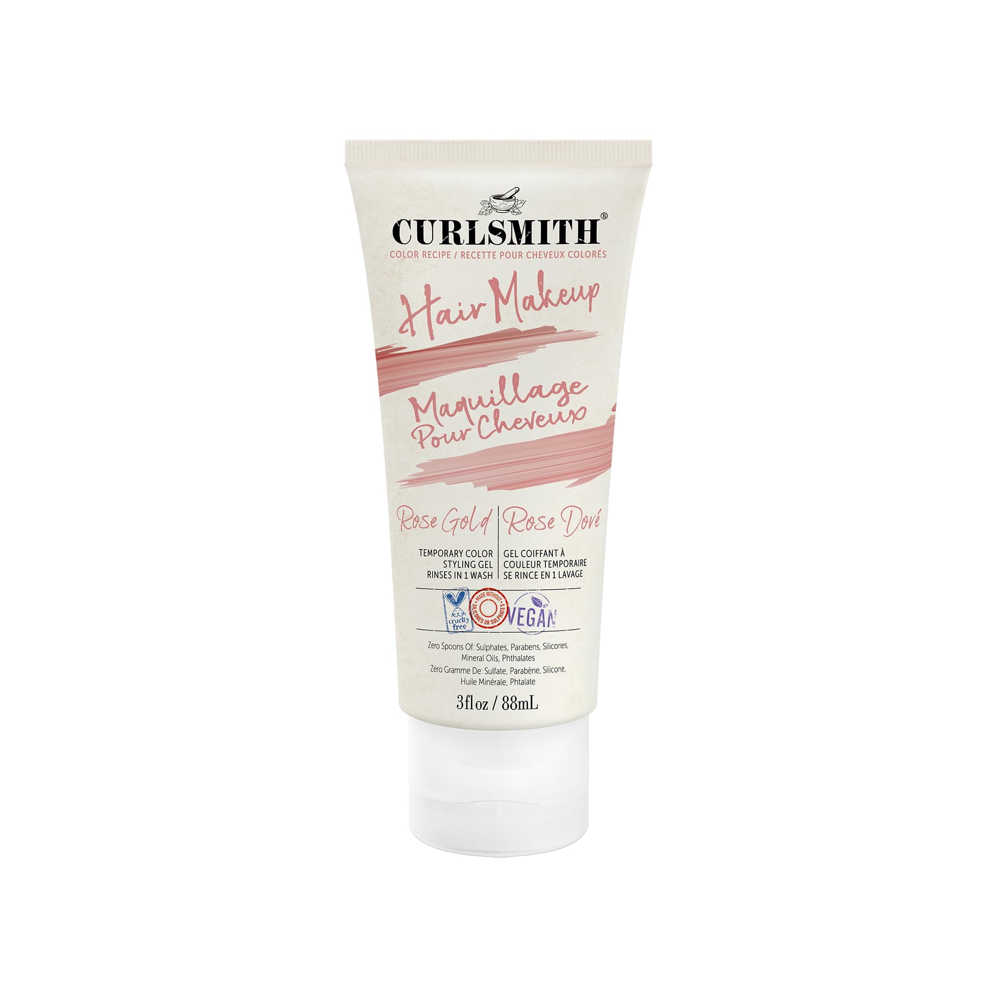 Maquillaje para el cabello CURLSMITH, vegano, temporal, color cobre, 90 ...