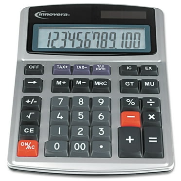 Pen + Gear 12 Digit Large Display Desktop Calculator, Gray, Office ...