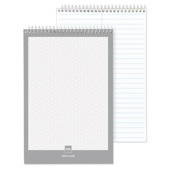 Office Depot Steno Books, 6in. x 9in., Gregg Ruled, 70 Sheets, White ...