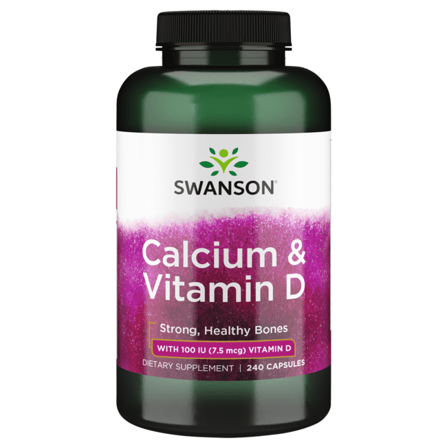 Swanson Calcium Citrate Complex with Vitamin D Capsules, 240 Count ...