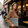 A4 Faux Leather Envelope Document Folder,10.4x13.7" Flap Closure ...