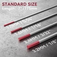ARCCAPTAIN TIG Welding Tungsten Electrode 10-Pack, 3/32"x 7" Red (WT20 ...