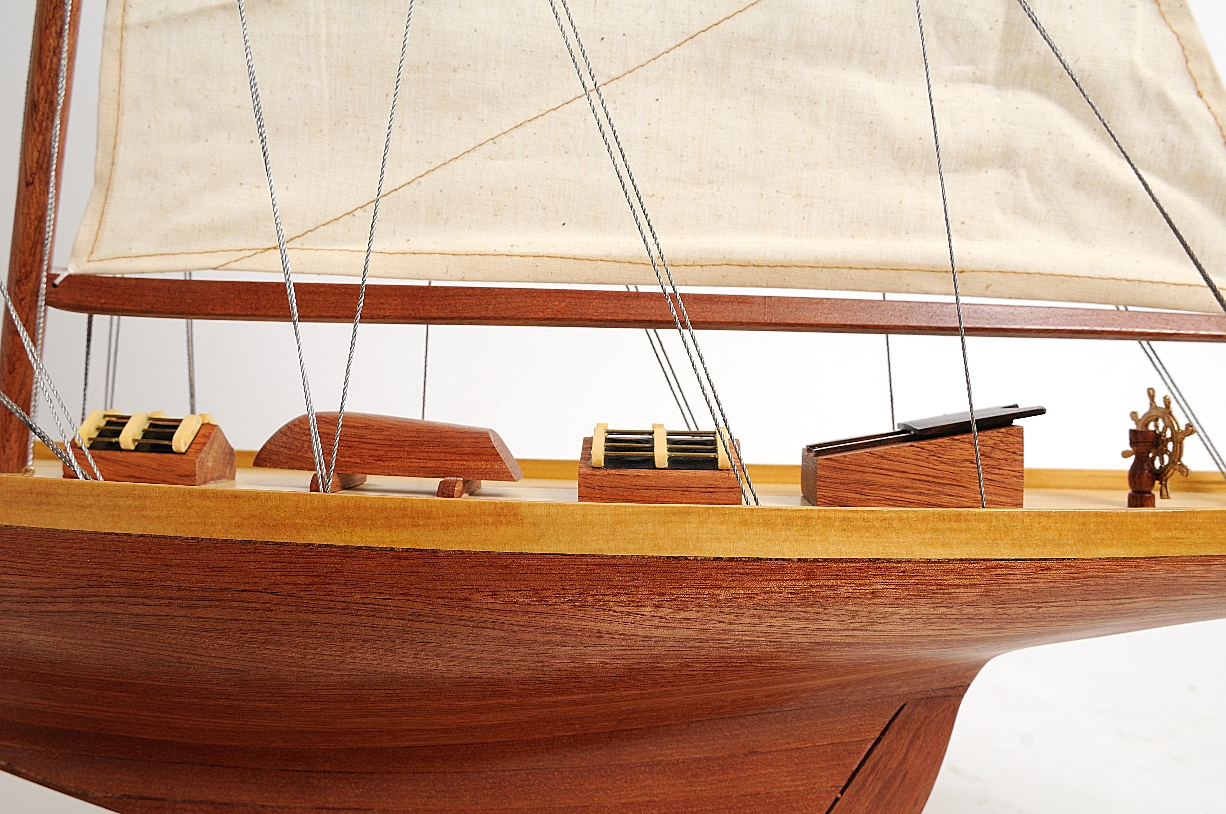 Old Modern Handicraft Shamrock Mid Boat Model Display by Xoticbrands ...