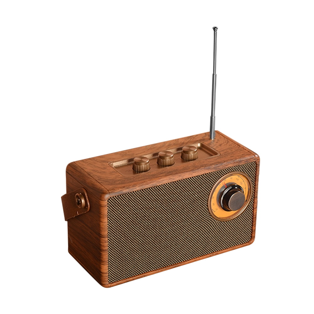 Retro Radio Speaker Wireless Portable FM Radio Receiver for Home ...