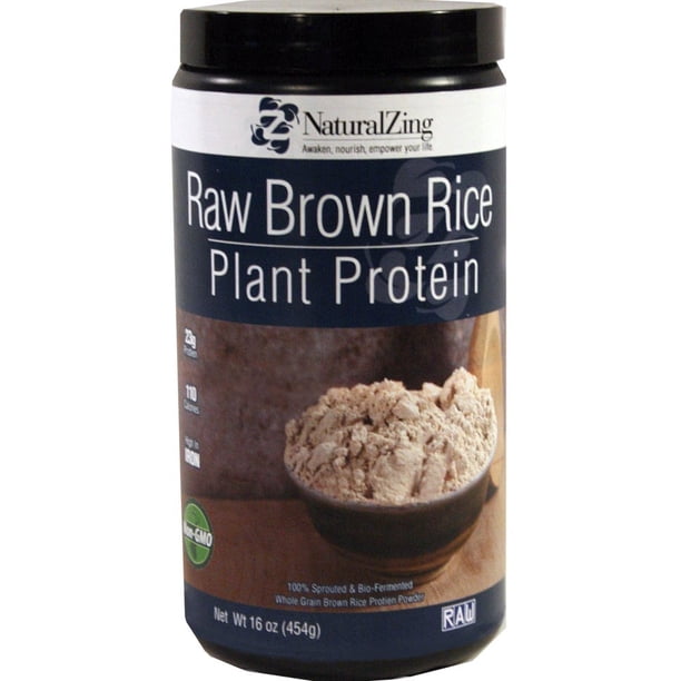 Bio-Fermented Sprouted Brown Rice Protein (Raw, Organic), 16 oz ...