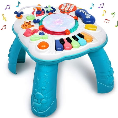 Baby Toy Music Learning Table 6-Month Early Education Music Activity ...