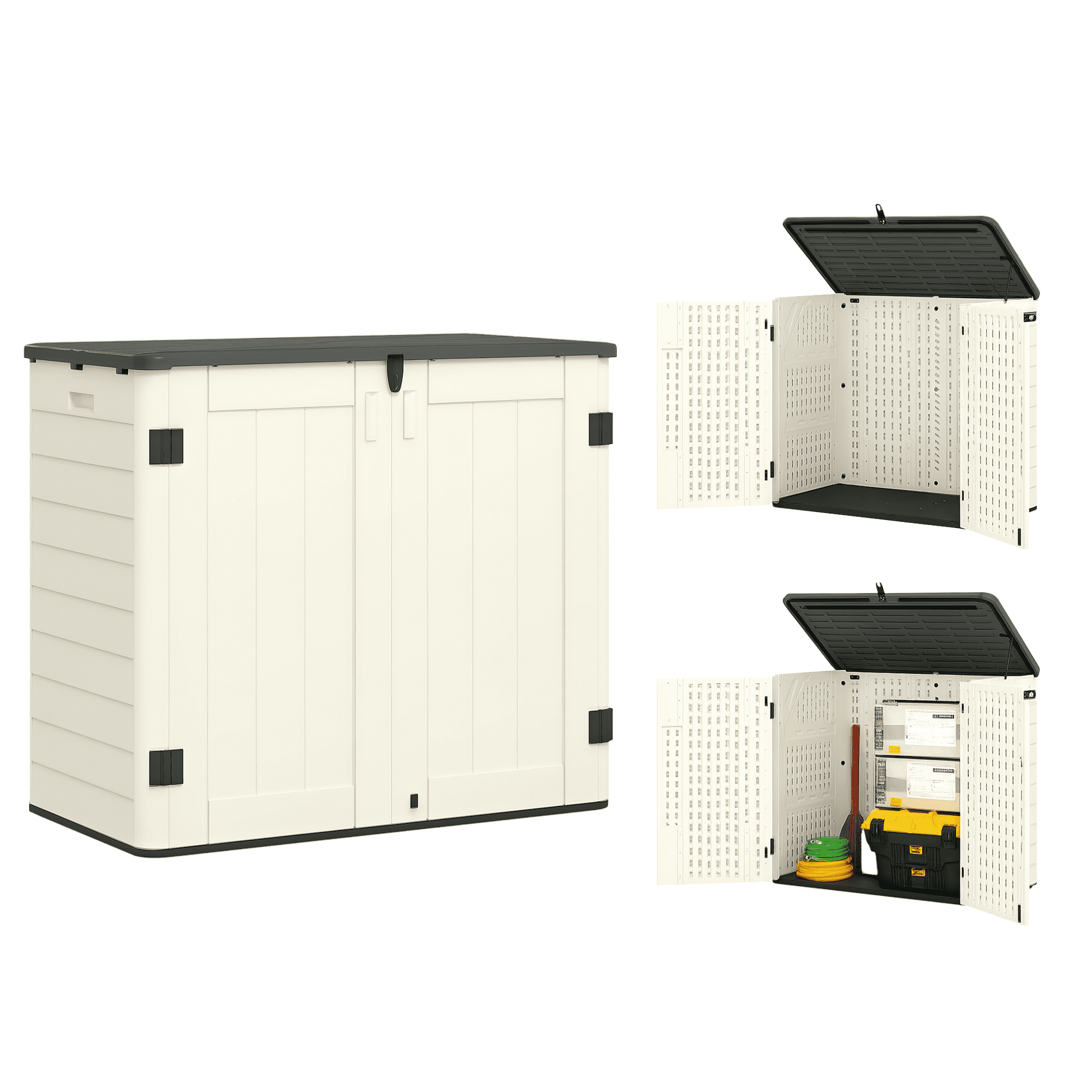 Click here for Outsunny 185 Gallon Storage Cabinet With Openable... prices
