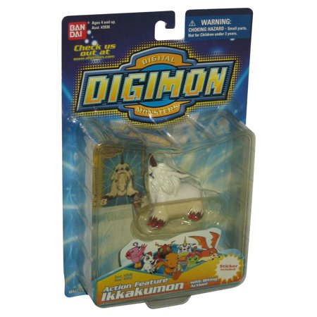 Digimon Action Feature Ikkakumon (2001) Bandai Figure w/ Biting Action ...