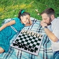 Juegoal 20" Portable Chess and Checkers Set, 2-in-1 Travel Board Games ...