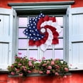VMWMSSR Patriotic Windmill Star Swirl Wreath, 15.7Inch Red White Blue ...