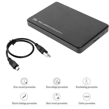 Hard Drive Disk Enclosure External Laptop Case for 2.5in SATA USB 2.0 ...