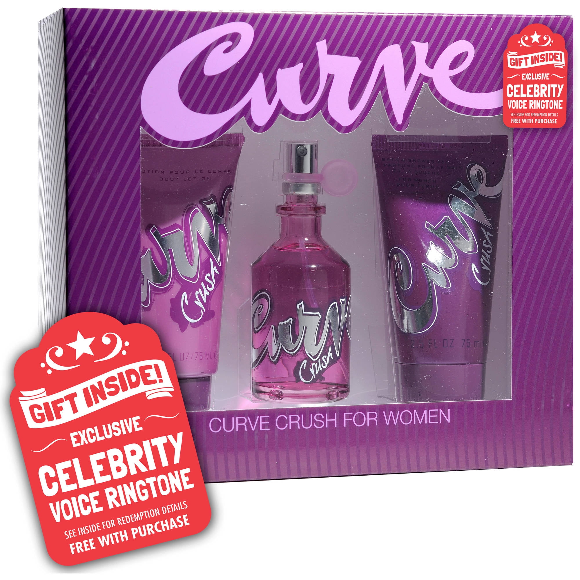 Curve Crush 3 Pc T Set Eau De Toilette Spray 1 7 Oz Body Lotion
