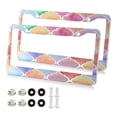 2-Pack Aluminum License Plate Frame with 2 Holes for Elliptical GM ...