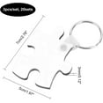 20 Sets Puzzle Sublimation Blanks Keychains Double-Sided Keychain ...