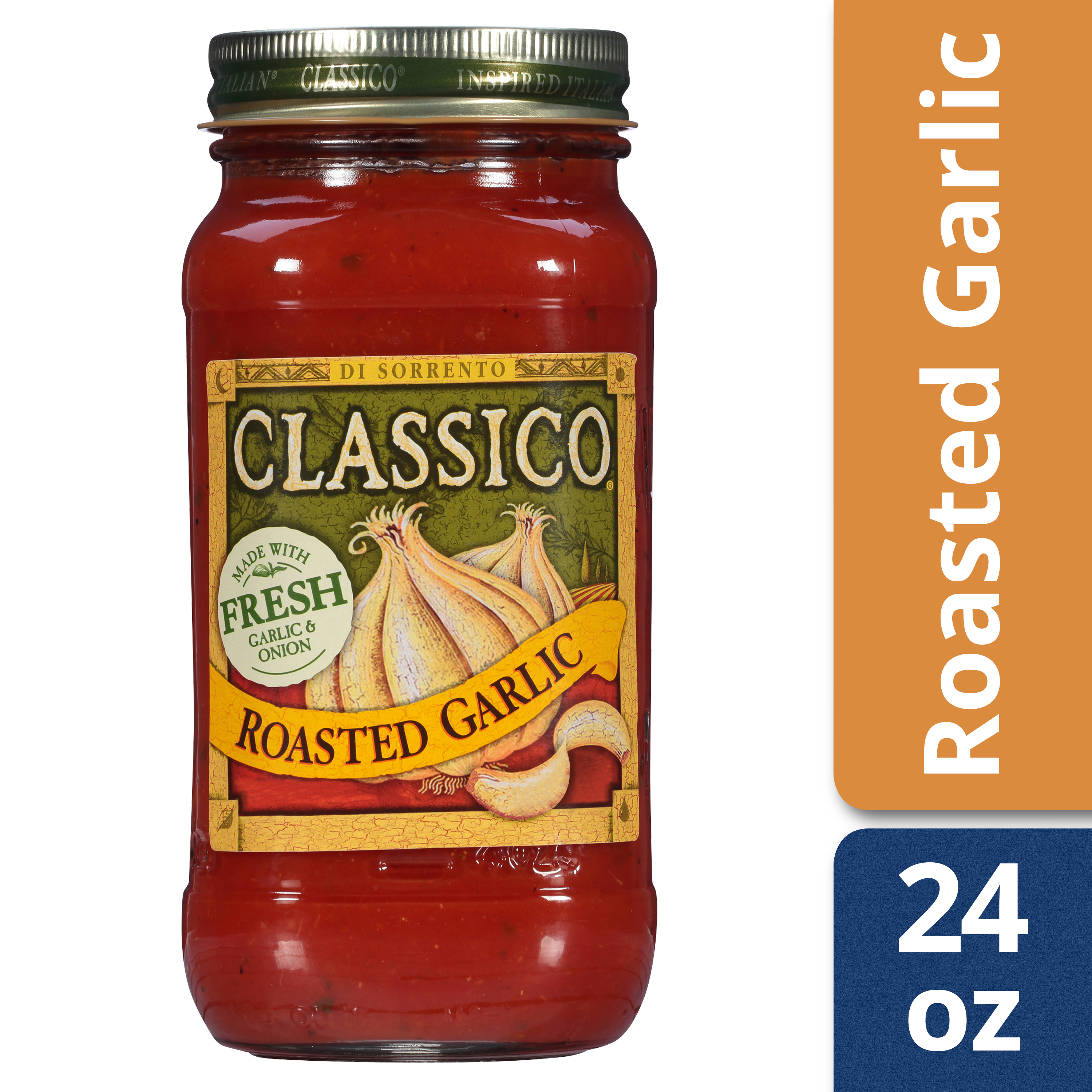 Classico Roasted Garlic Pasta Sauce 24 Oz Jar Walmart