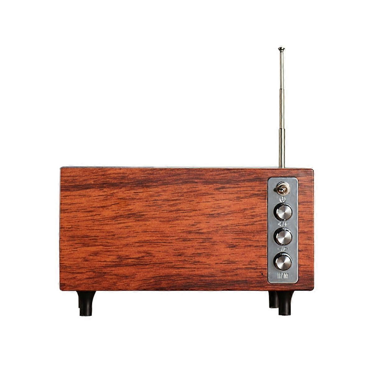 Portable FM Radio Retro Classic Radios Wireless Bluetooth Speaker ...