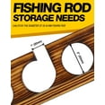 Wall or Ceiling Mounted Fishing Pole Rod Racks - Capable of Holding Up ...