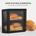 Double Layer Corner Bread Box for Kitchen Counter with Height ...