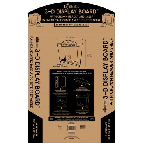 Eco Brites 27367B Too Cool Tri-Fold Poster Board, 24 X 36, White/white Eco Brites 27367B Too Cool Tri-Fold Poster Board, 24 X 36, White/white