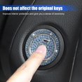 Bling Crystal Car Engine Start Ring Sticker, Sparkling Rhinestone Push ...