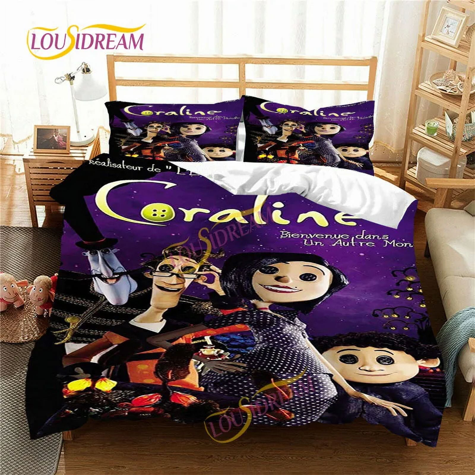 Click here for Yingd Coraline Bedding Sets Pillowcase Bed Sheet F... prices