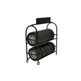 Metal Tire Rack with Rims and Tires for 1/24 Scale Models by American ...