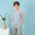 Ceisia Kids' Contrast Trim Tank Top with Logo Print Multi-Color Pack ...