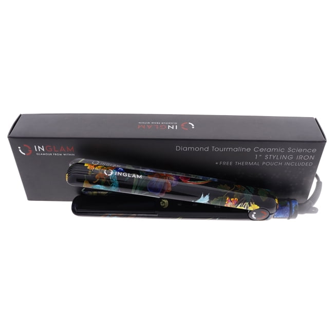 Diamond Ceramic Tourmaline Flat Iron - HSA061CF Flower Powder by Inglam ...