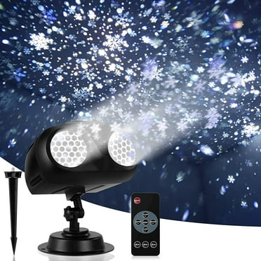 Morttic Snowfall LED Projector, Waterproof Rotating Snowflake for ...