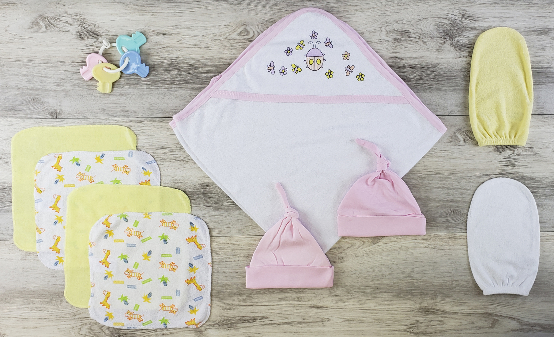 Bambini - Hooded Towel, Bath Mittens, Hats And Wash Coths - Walmart.com ...